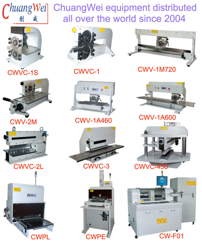 Thick Aluminum and Copper Pre-scored PCB Shearing Machine,CWVC-450