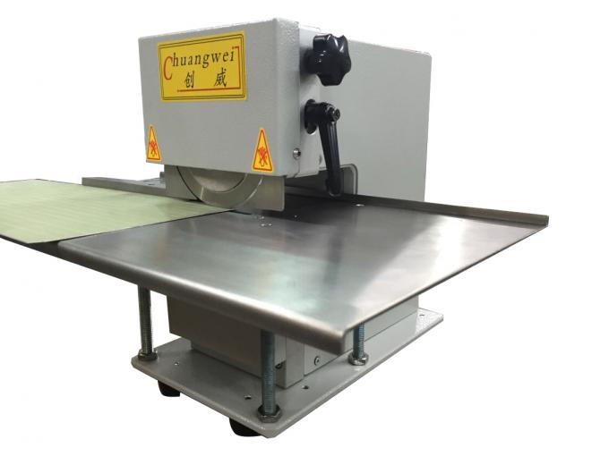 Pizza Wheel Motorized V-Cut LED PCB Depanel Machine With Two Round Blades
