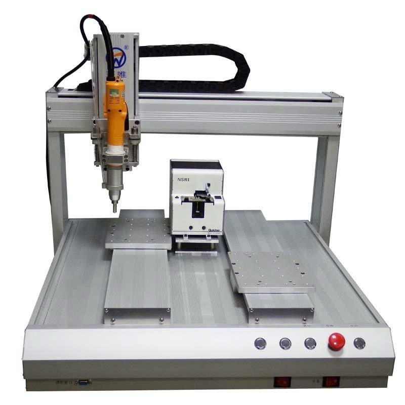 PCBA Screw Tightening Machine For Electronic Products Tow Work Tables