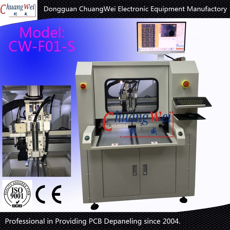 Barcode Reader PCB Router Machine with 0.1mm Cutting Precision PCB Router