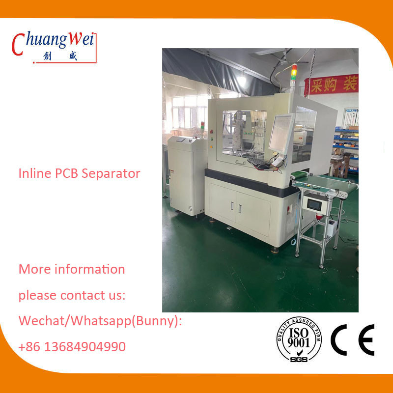 High Efficiency Inline PCB Router Machine with Break Blade Checking ...